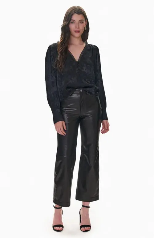 Rebecca Taylor Madison Crop Kick Flare - Noir