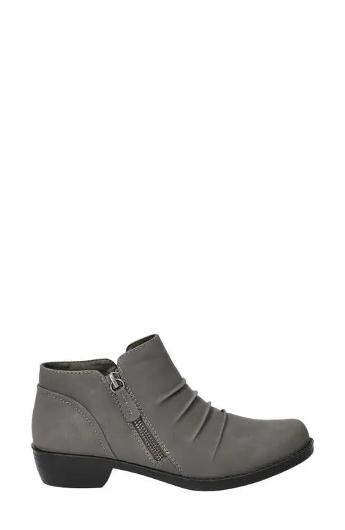 EASY WORKS BY EASY STREET Jacoba Zip-up Bootie - Grey Matte