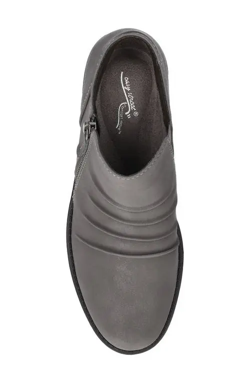 EASY WORKS BY EASY STREET Jacoba Zip-up Bootie - Grey Matte