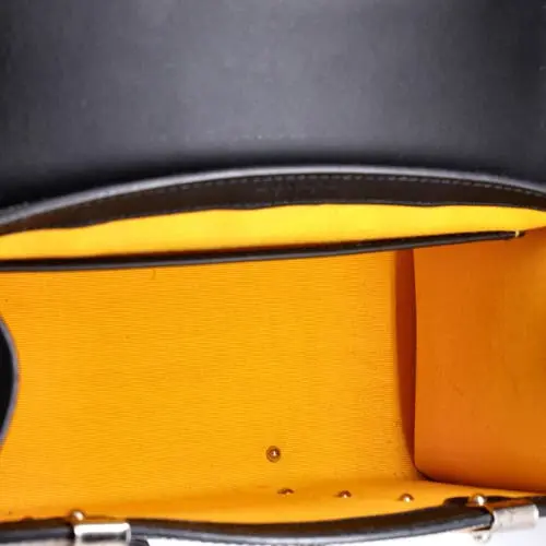 Goyard Structured Saigon Top Handle Bag Coated Canvas With Leather Mini