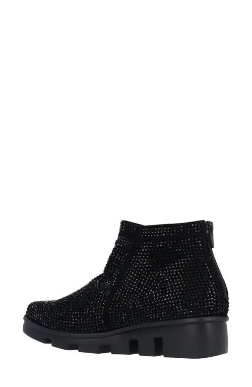 L'AMOUR DES PIEDS Hadirat Leather Bootie - Black