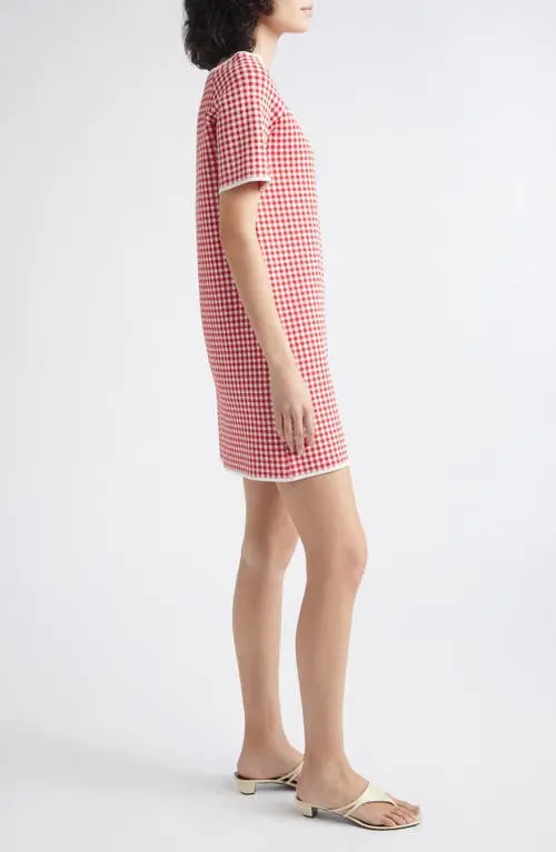 Posse Micah Gingham Stretch Knit Minidress
