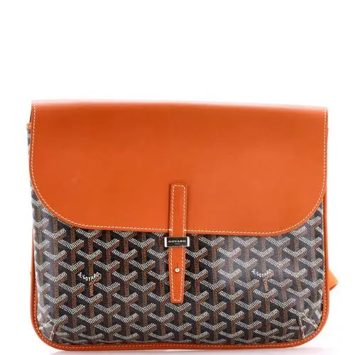 Goyard Coursier Messenger Bag Coated Canvas And Leather