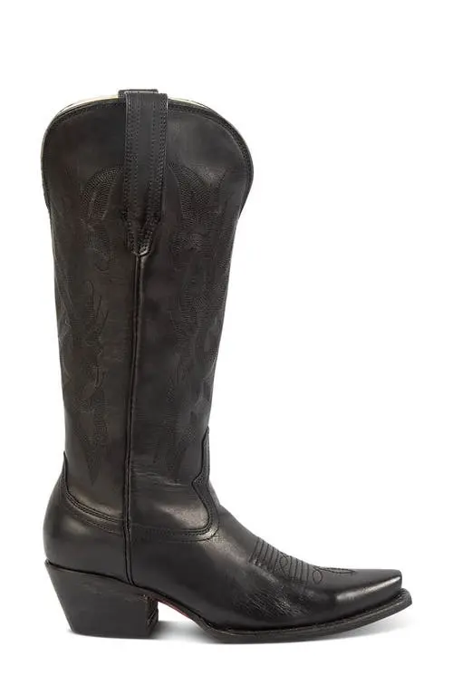 FREEBIRD Woodland Leather Western Boots - Black Leather