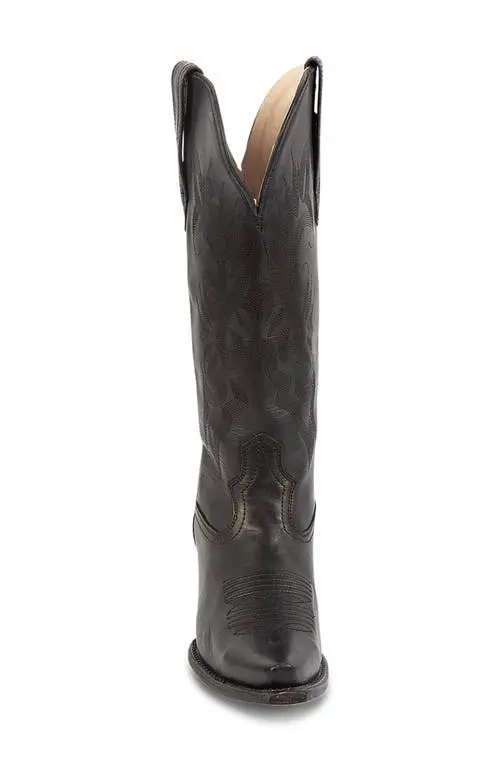 FREEBIRD Woodland Leather Western Boots - Black Leather