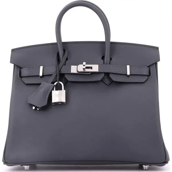 Hermès Birkin Handbag Swift With Palladium Hardware 25