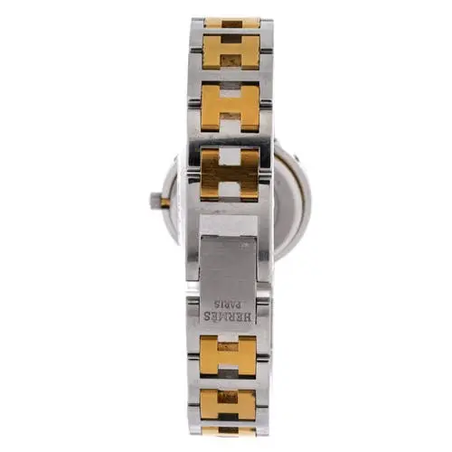 Hermès Clipper Quartz Watch Stainless Steel With Plated Metal 24