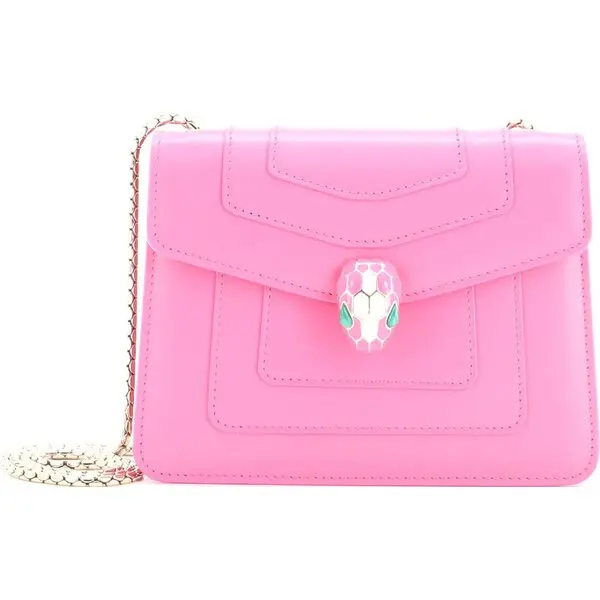 BVLGARI Serpenti Forever Square Shoulder Bag Leather Small
