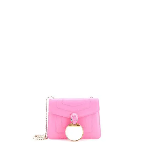 BVLGARI Serpenti Forever Square Shoulder Bag Leather Small