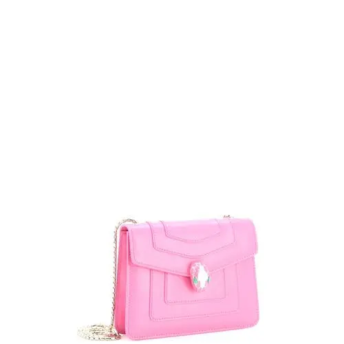 BVLGARI Serpenti Forever Square Shoulder Bag Leather Small