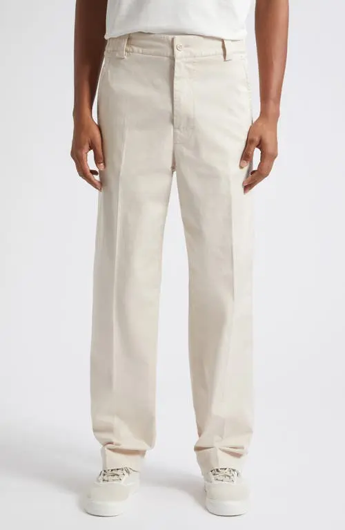 Moncler Stretch Cotton Straight Leg Pants