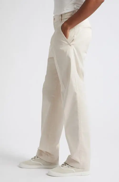 Moncler Stretch Cotton Straight Leg Pants