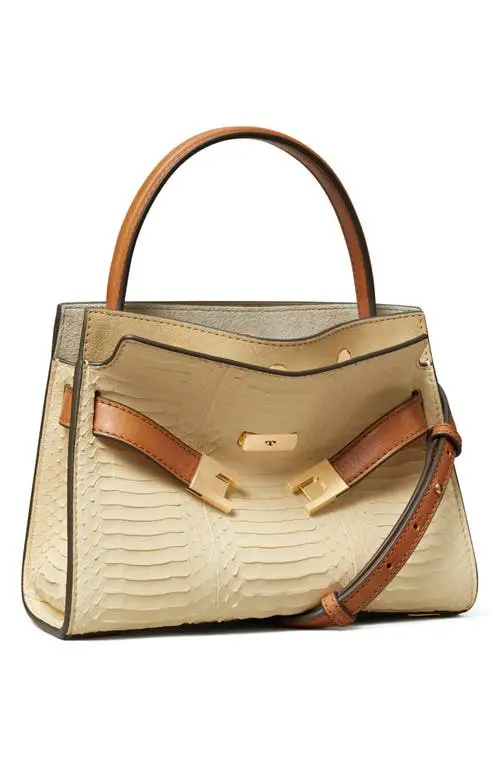 Tory Burch Petite Lee Radziwill Genuine Snakeskin Satchel