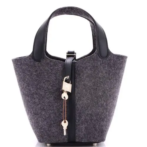 Hermès Picotin Lock Bag Felt With Leather Pm