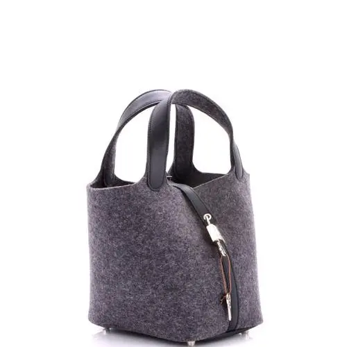 Hermès Picotin Lock Bag Felt With Leather Pm
