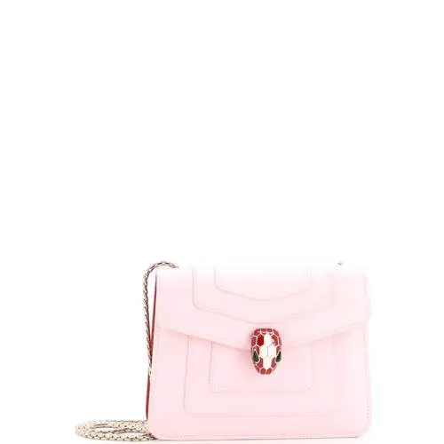 BVLGARI Serpenti Forever Square Shoulder Bag Leather Small