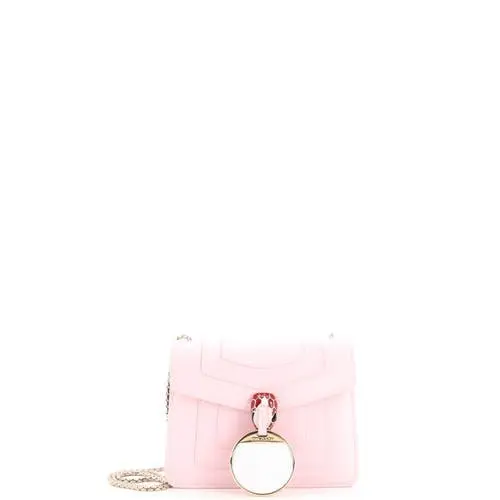 BVLGARI Serpenti Forever Square Shoulder Bag Leather Small