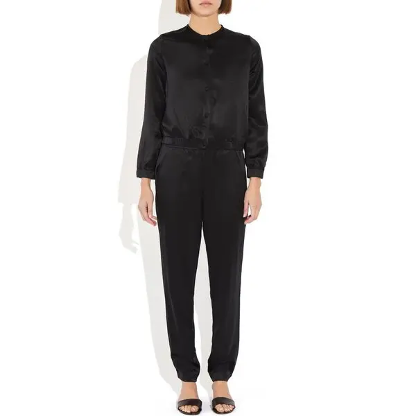 THE PARK Kelly Bomber" Silk Jacket