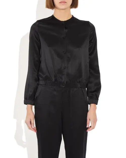 THE PARK Kelly Bomber" Silk Jacket