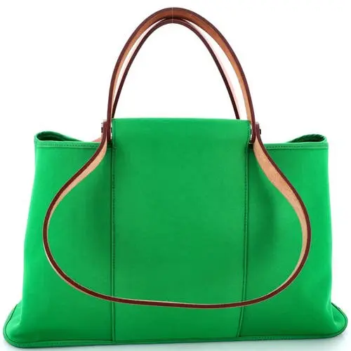 Hermès Cabag Elan Toile And Leather 39