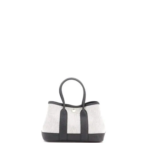 Hermès Neo Garden Tote Toile And Leather 23 - Black