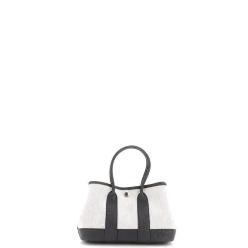 Hermès Neo Garden Tote Toile And Leather 23 - Black