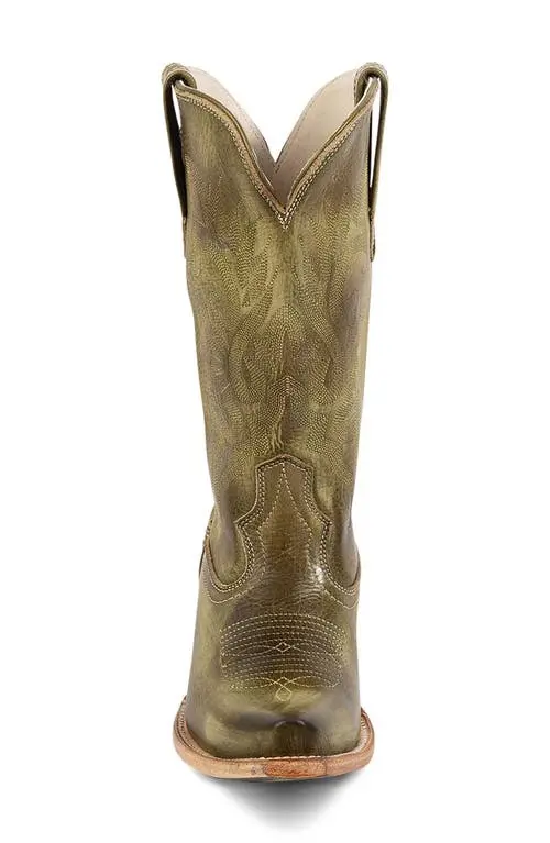 FREEBIRD Woody Leather Western Boots - Olive