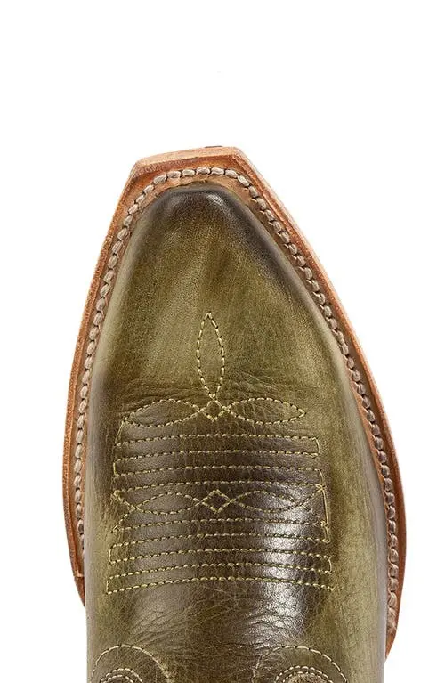 FREEBIRD Woody Leather Western Boots - Olive