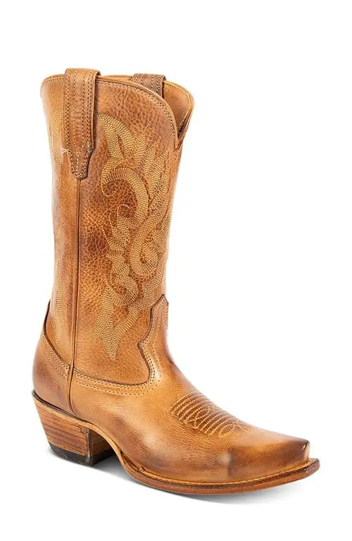FREEBIRD Woody Leather Western Boots - Wheat