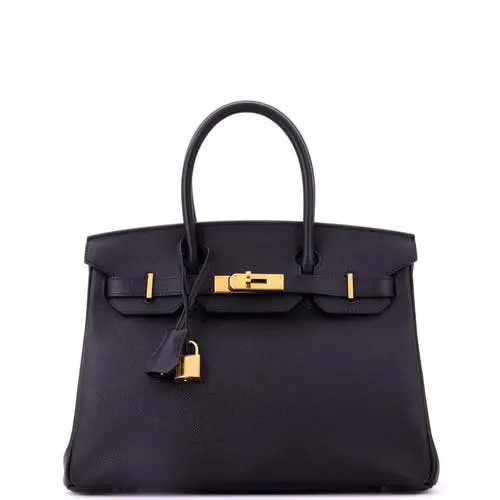 Hermès Birkin Handbag Epsom With Gold Hardware 30 - Black