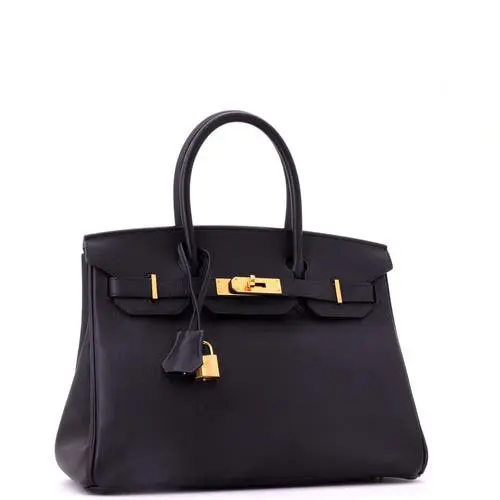 Hermès Birkin Handbag Epsom With Gold Hardware 30 - Black