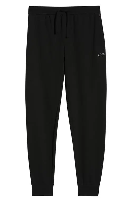 BOSS Waffle Knit Joggers - Black