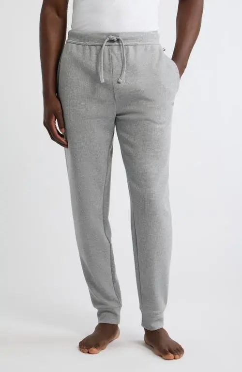 BOSS Waffle Knit Joggers - Medium Grey