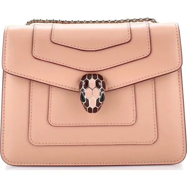 BVLGARI Serpenti Forever Square Shoulder Bag Leather Small