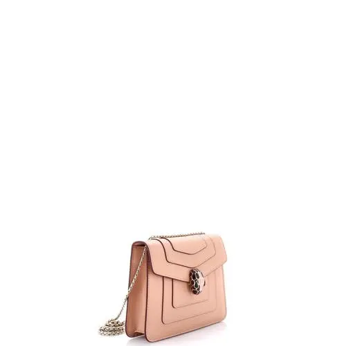 BVLGARI Serpenti Forever Square Shoulder Bag Leather Small