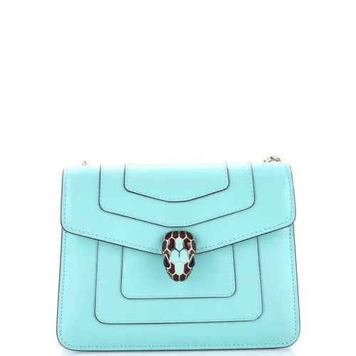 BVLGARI Serpenti Forever Square Shoulder Bag Leather Small