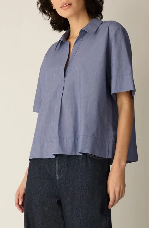 Eileen Fisher Organic Cotton Popover Shirt