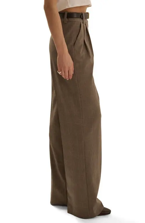 FAVORITE DAUGHTER The Favorite Plaid High Waist Wide Leg Pants