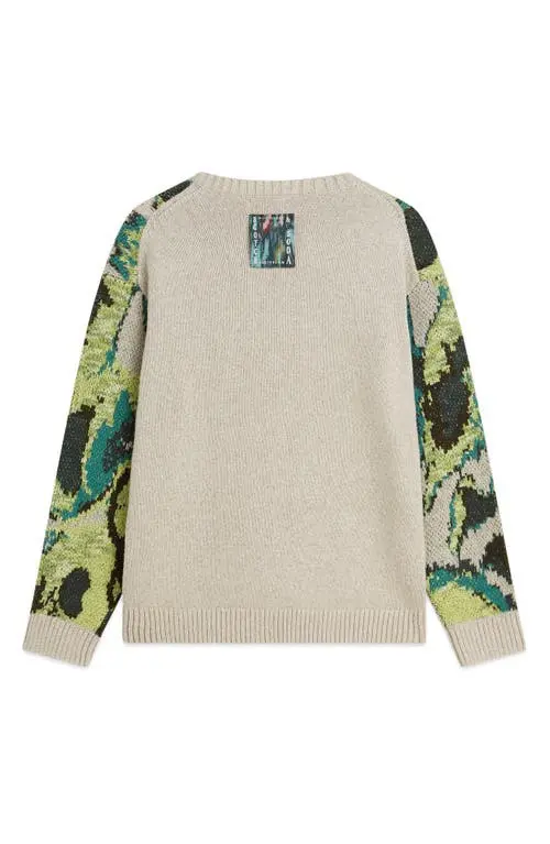Scotch & Soda Oversized Floral Sweater - Watercolour