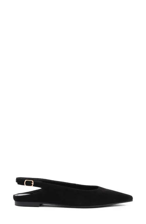 Seychelles Alameda Pointed Toe Slingback Flat - Black