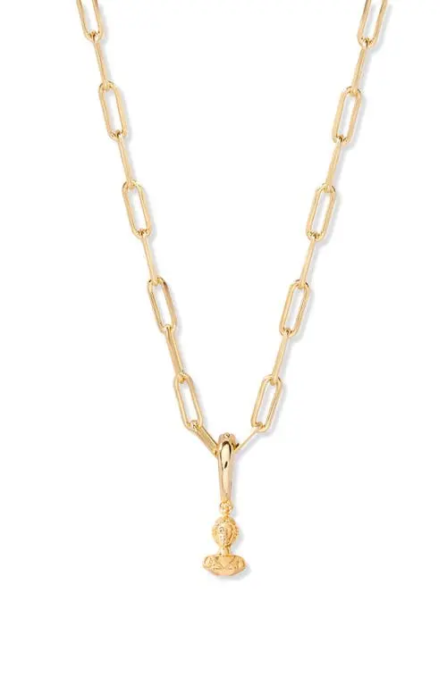 BROOK & YORK 14k Gold-plated Aries Zodiac Charm Paperclip Necklace - Gold/virgo
