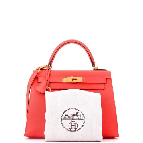 Hermès Kelly Handbag Epsom With Gold Hardware 28