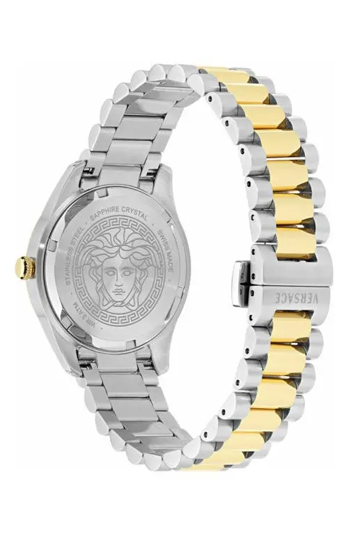 Versace Two-tone Bracelet Watch - Silver/two Tone