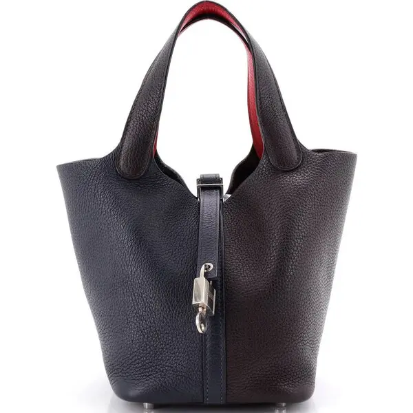 Hermès Picotin Lock Bag Tricolor Clemence Pm