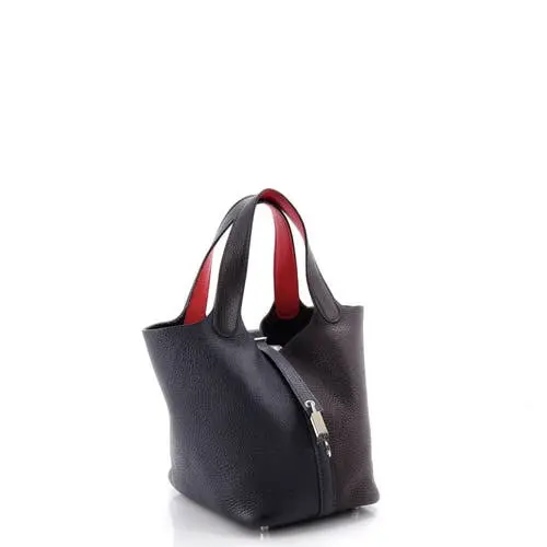 Hermès Picotin Lock Bag Tricolor Clemence Pm