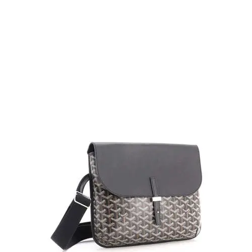 Goyard Coursier Messenger Bag Coated Canvas And Leather