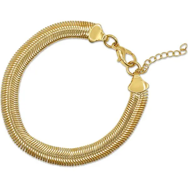 BOWOOD LANE Ledger Herringbone Plated Bracelet