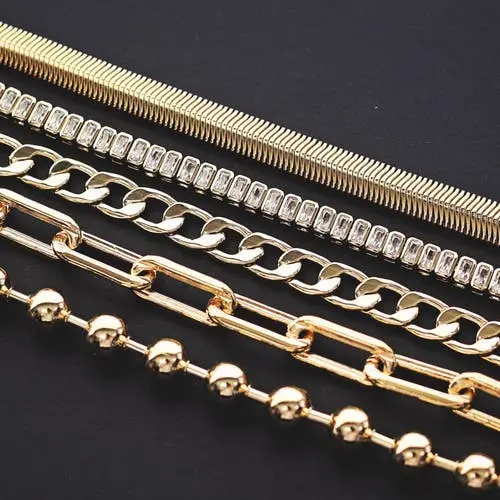 BOWOOD LANE Ledger Herringbone Plated Bracelet