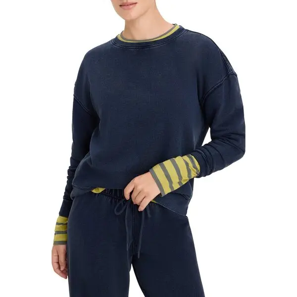NZ BY NIC AND ZOE Cotton Terry Crewneck Sweatshirt