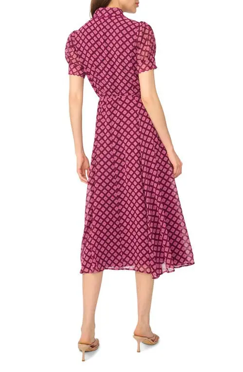 CECE DUPRAZ Print Midi Shirtdress